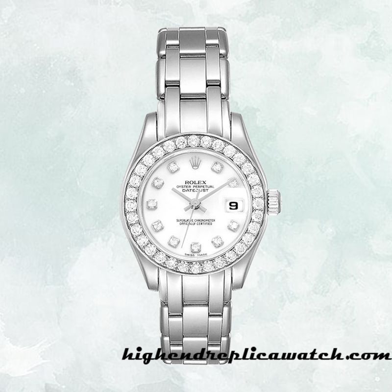 High End Replica Rolex Pearlmaster Ladies 80299 Rolex Calibre 2813 ...