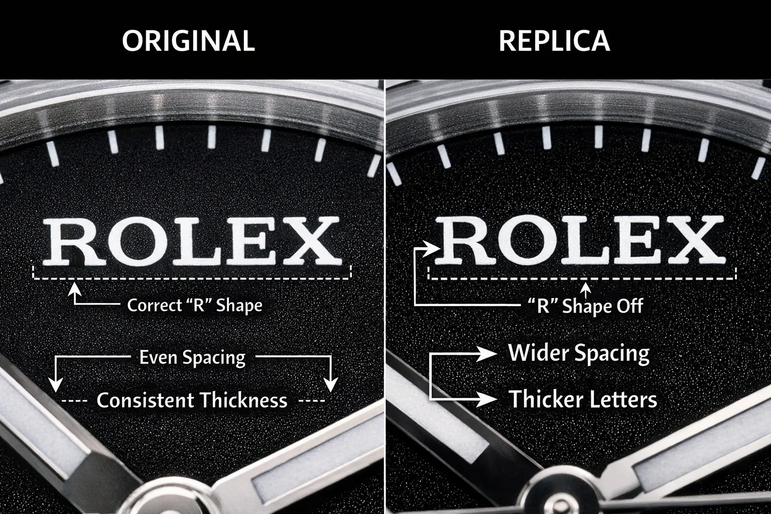Replica Watch Font Accuracy Explained: Typography and Visual Details ...
